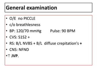 Acute left ventricular failure secondary to Ischemic heart disease and ...
