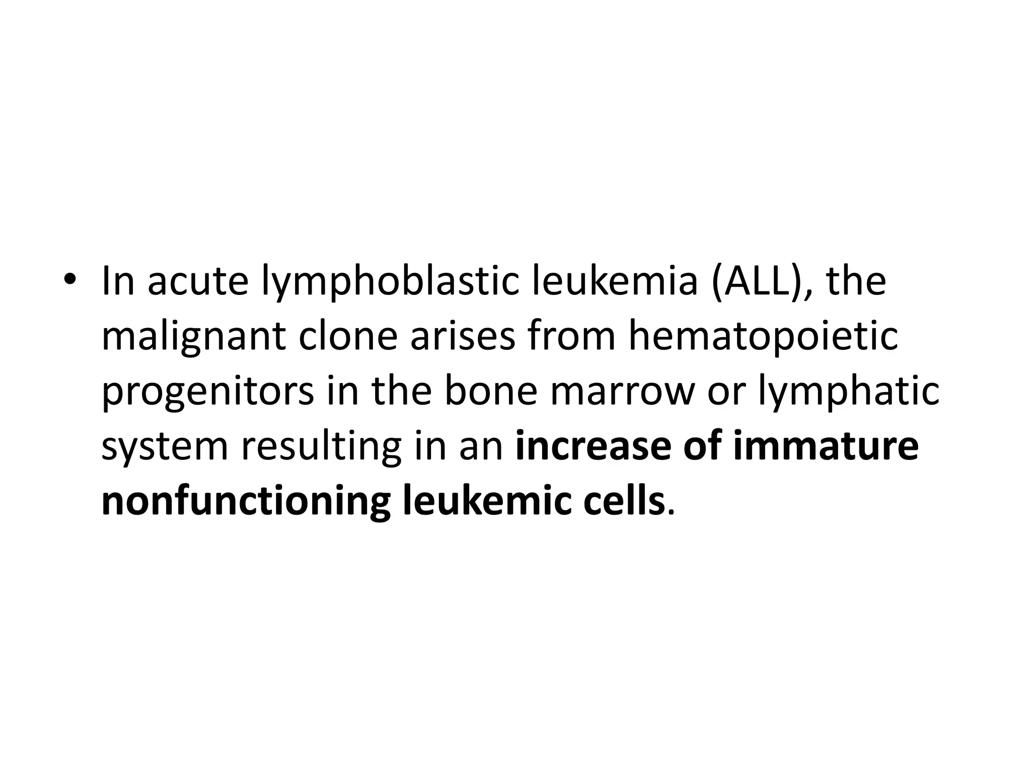 Acute lymphoblastic leukemia | PPTX
