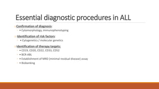 Acute Lymphoblastic Leukemia (ALL) | PPTX
