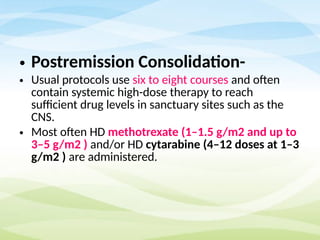 Acute Lymphoid Leukemia.pptx based on internal medicine | PPT