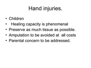 Acute management of hand injuries .pptx
