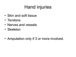 Acute management of hand injuries .pptx