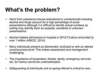 Acute services and substance misuse: poisoning or overdose | PPT