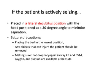 Acute management of seizure | PPTX