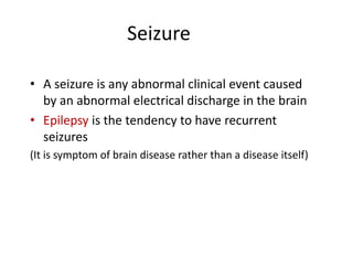 Acute management of seizure | PPTX