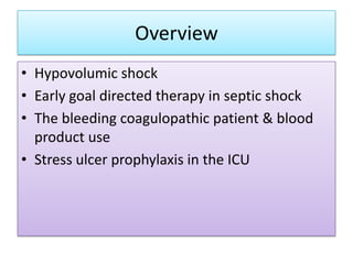 Acute medical problems in GIpractice | PPTX