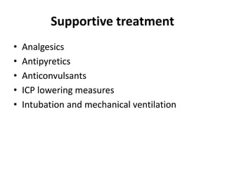 Meningitis: Epidemiology, diagnosis and management | PPTX