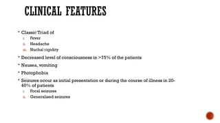Acute Meningitis - pathophysiology, diagnosis treatment | PPTX