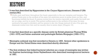 Acute Meningitis - pathophysiology, diagnosis treatment | PPTX