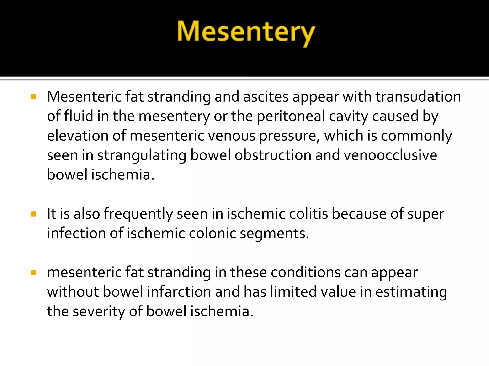 CT diagnosis of Acute mesenteric ischemia from various causes | PPTX