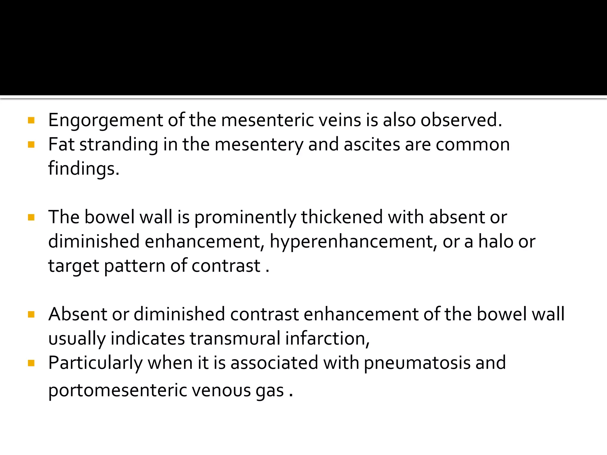 CT diagnosis of Acute mesenteric ischemia from various causes | PPTX