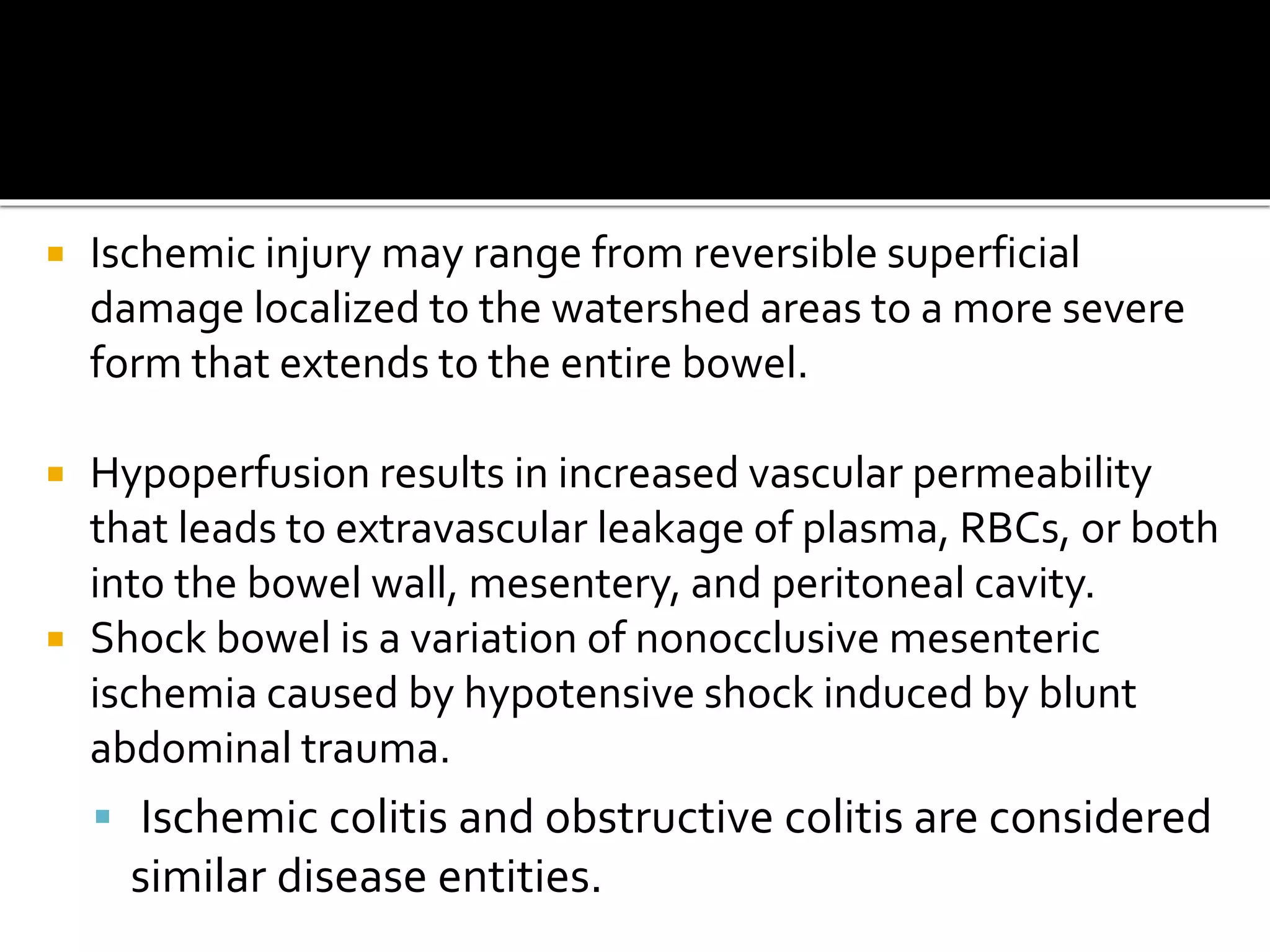 CT diagnosis of Acute mesenteric ischemia from various causes | PPTX
