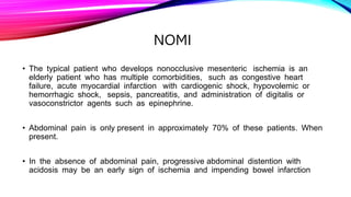 Acute mesenteric ischemia; anatomy, pathophysiology and management | PPTX