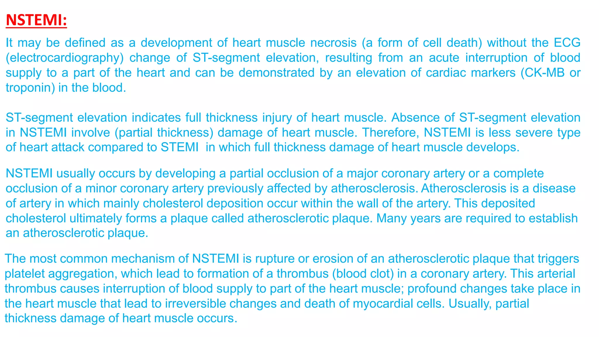 Acute MI - NSTEMI | PPTX