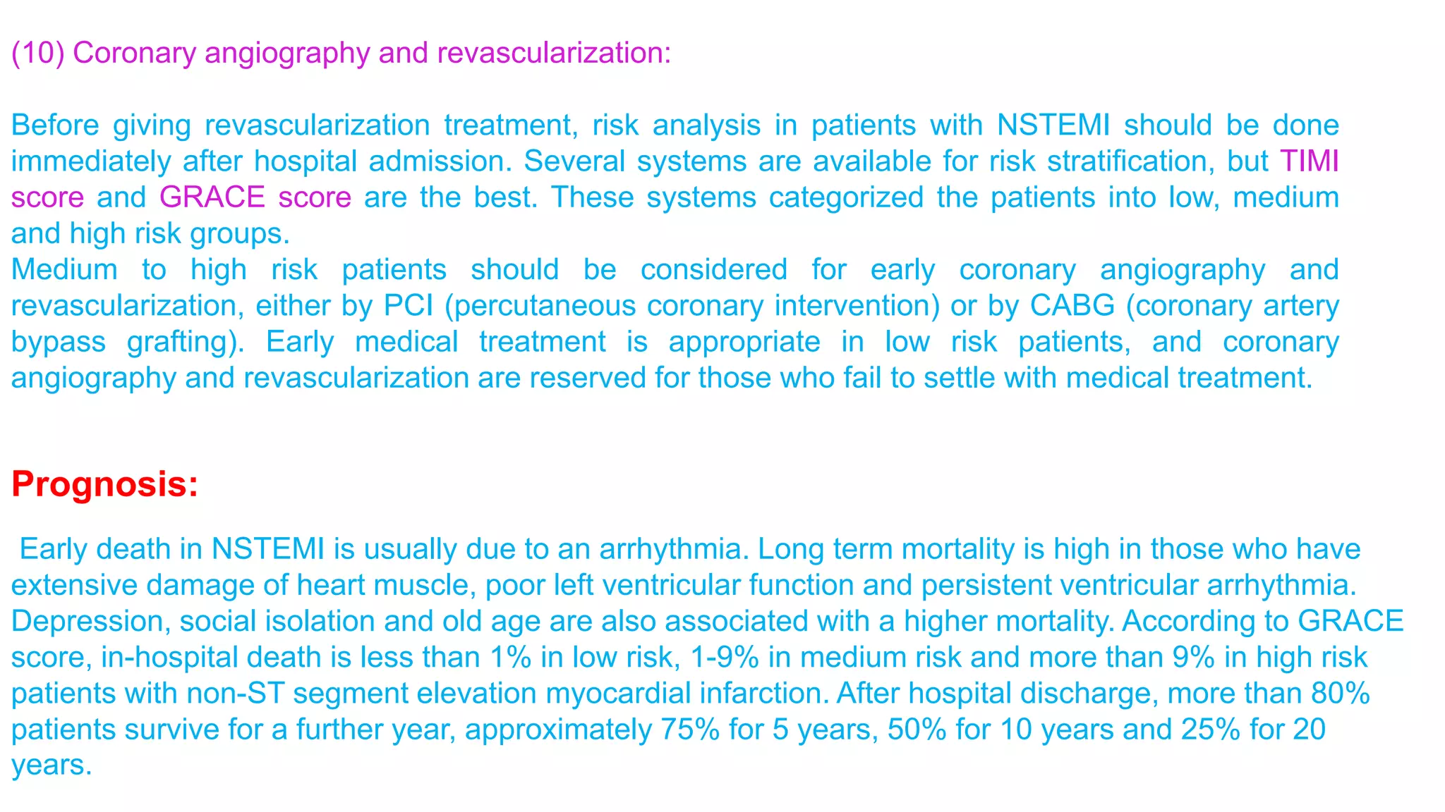 Acute MI - NSTEMI | PPTX