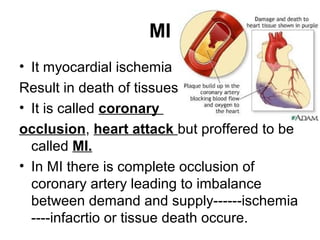 Acute MI Myocardial Infarction | PPT | Heart and Cardiovascular ...