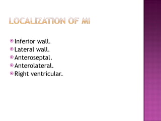 ACUTE_MI.ppt MYOCARDIAL INFARCTION PPT I | PPT