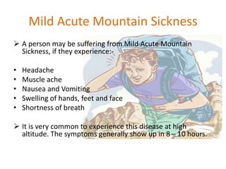 What is Acute Mountain Sickness, High Altitude Sickness in Leh Ladakh? | PPTX