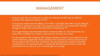Acute Multiple Sclerosis Relapse Treatment | PPTX