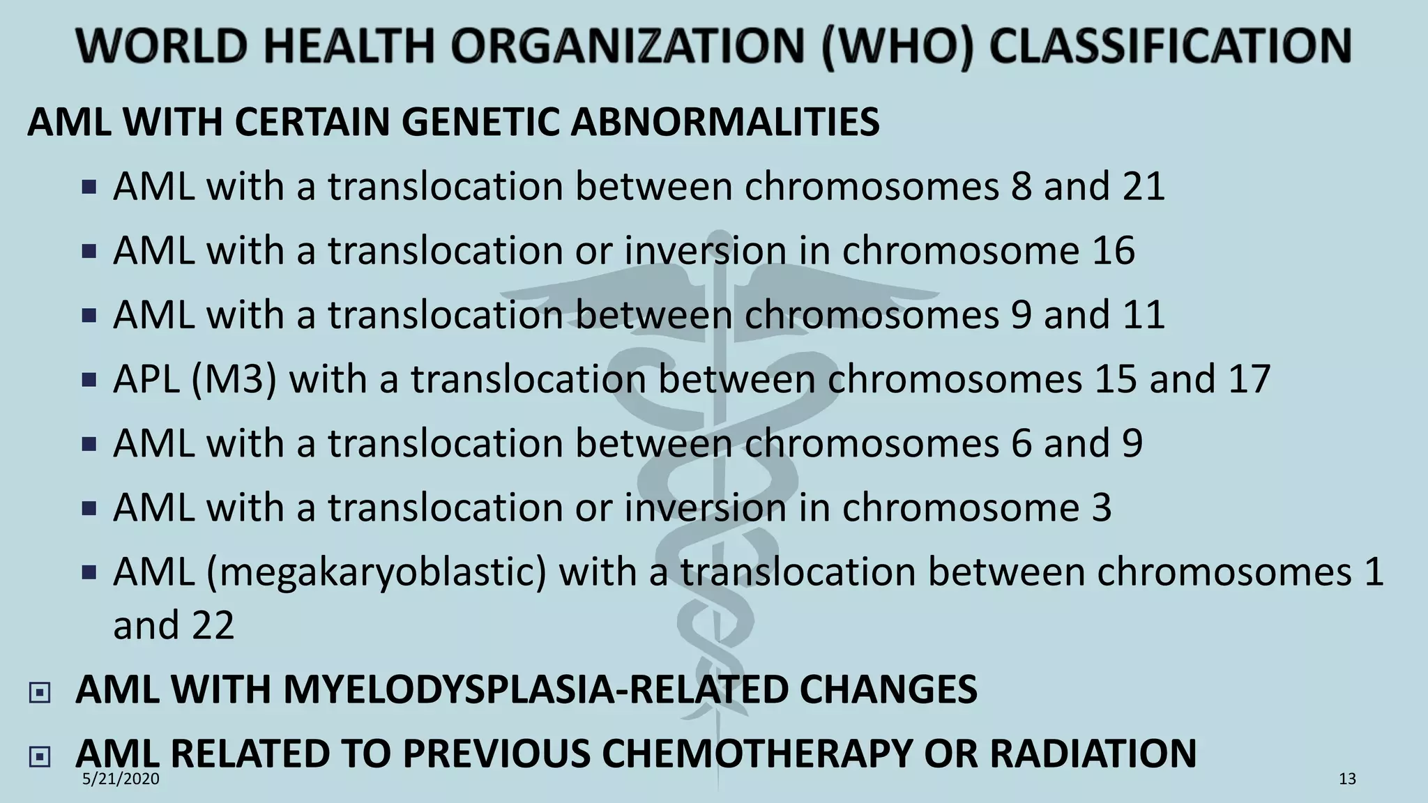 Acute myeloid leukaemia | PPTX
