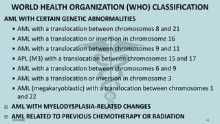 Acute myeloid leukaemia | PPTX