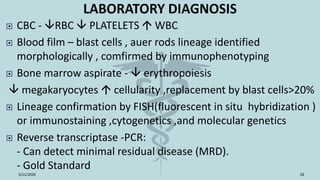 Acute myeloid leukaemia | PPTX