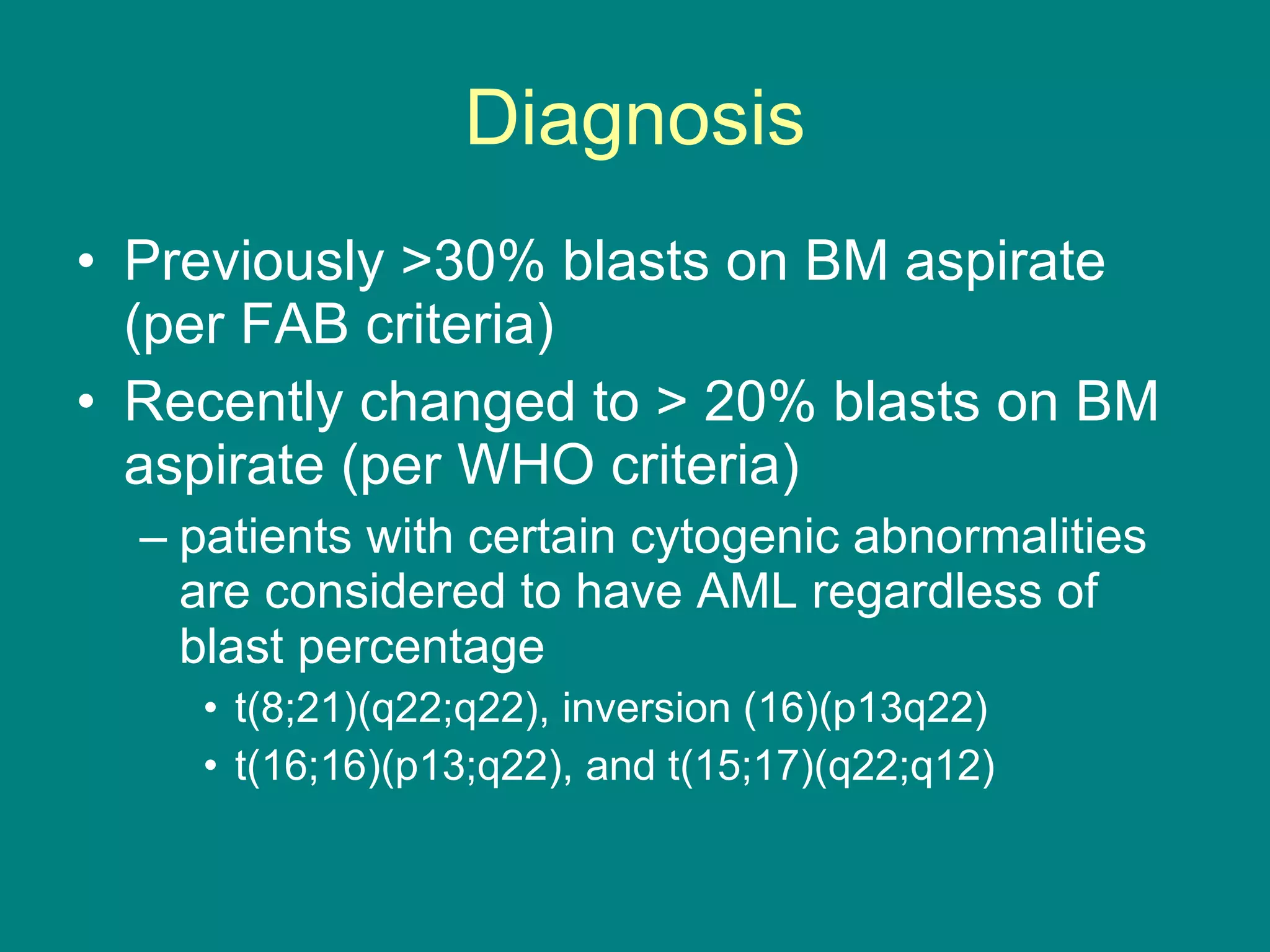 Acute Myeloid Leukemia | PPT