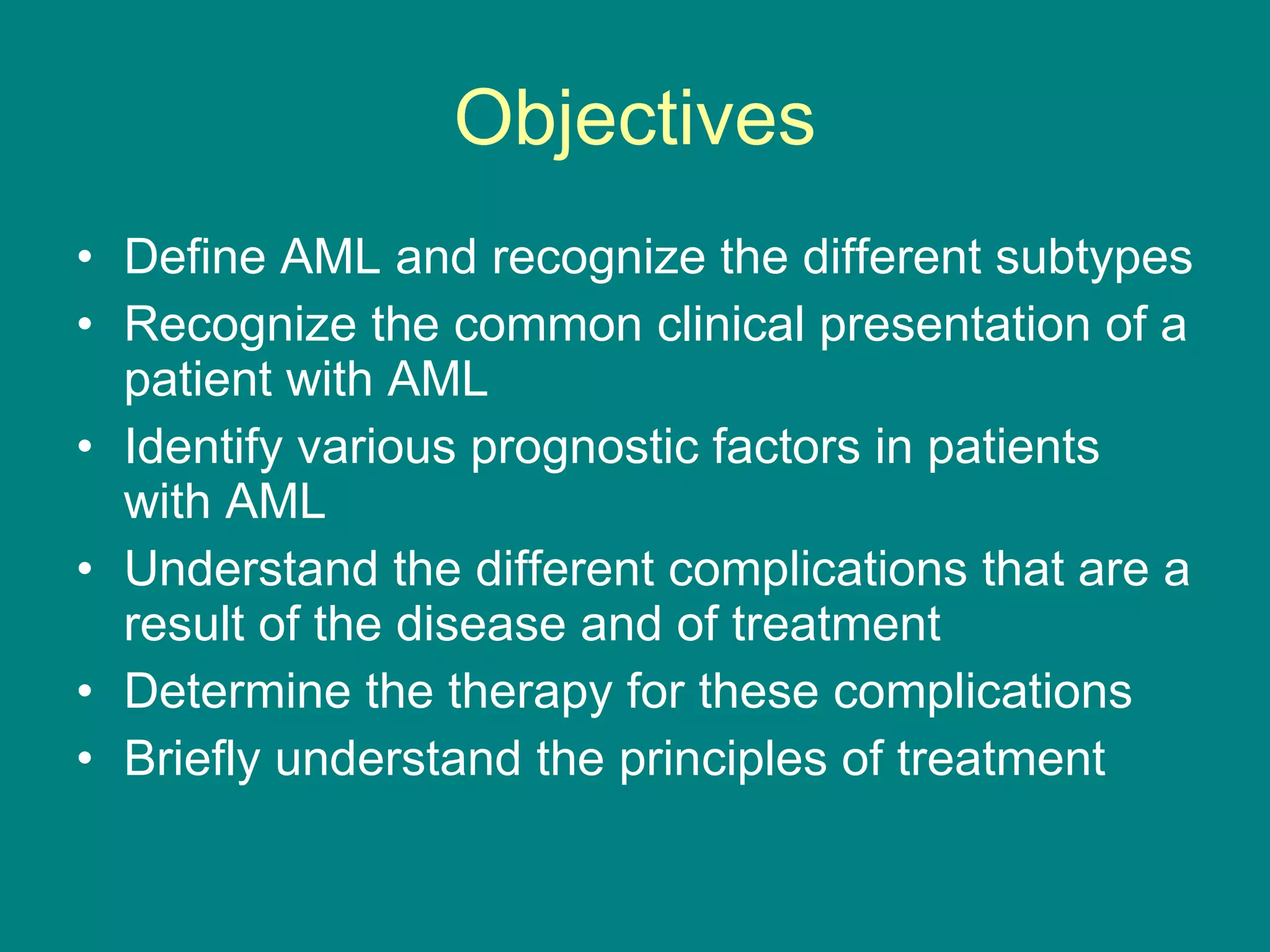 Acute Myeloid Leukemia | PPT