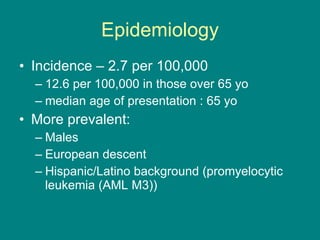 Acute Myeloid Leukemia | PPT