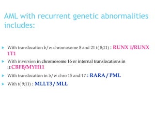 Acute myeloid leukemia | PPTX