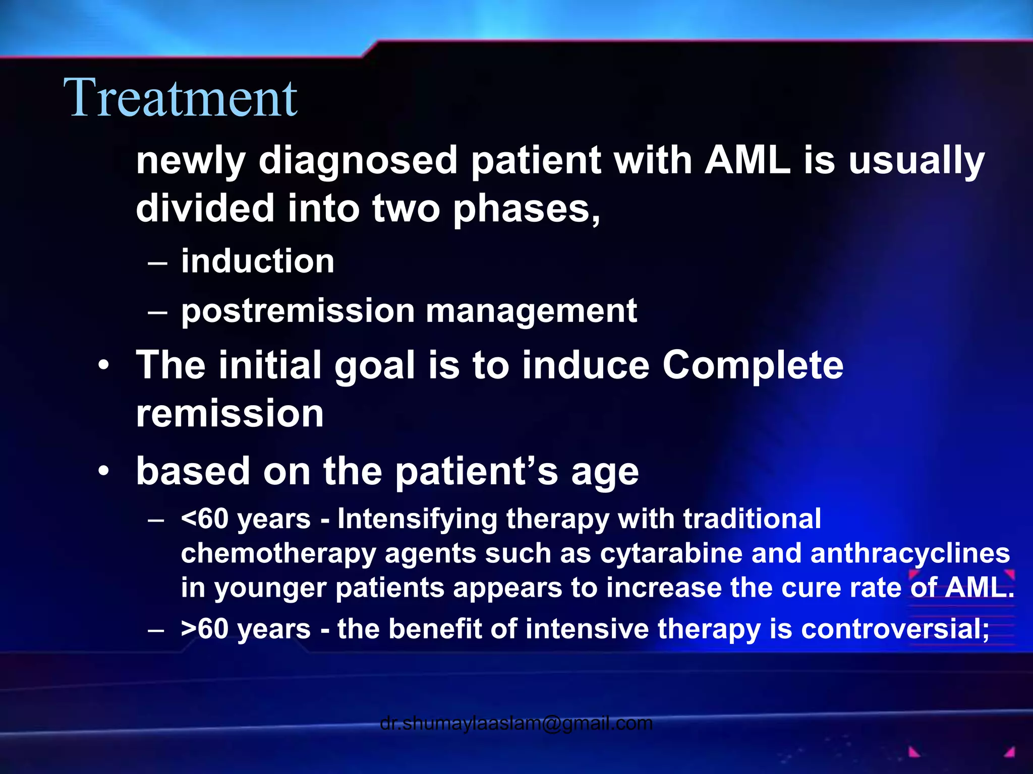 Acute myeloid leukemia | PPTX