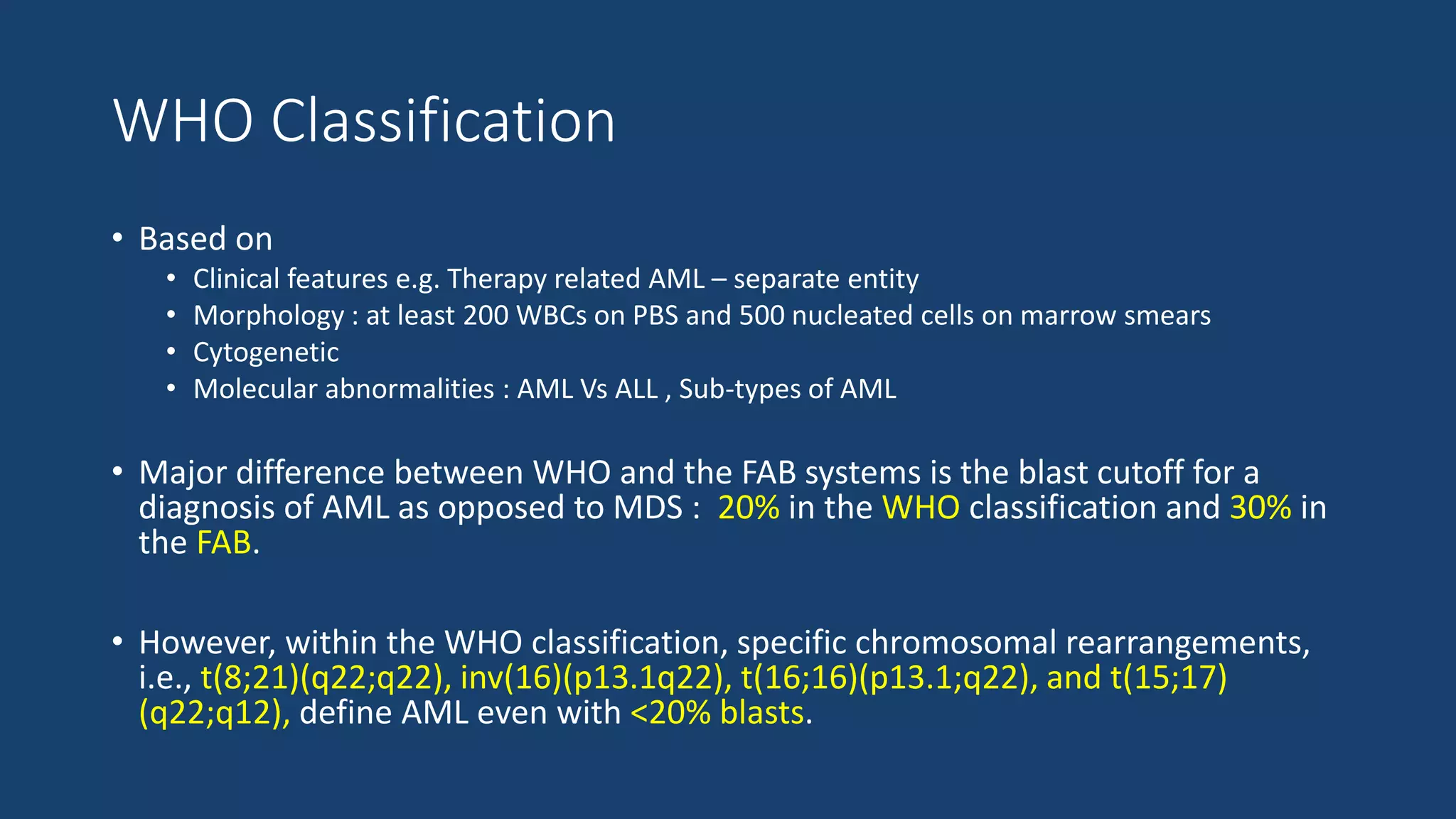 Acute myeloid leukemia | PPTX