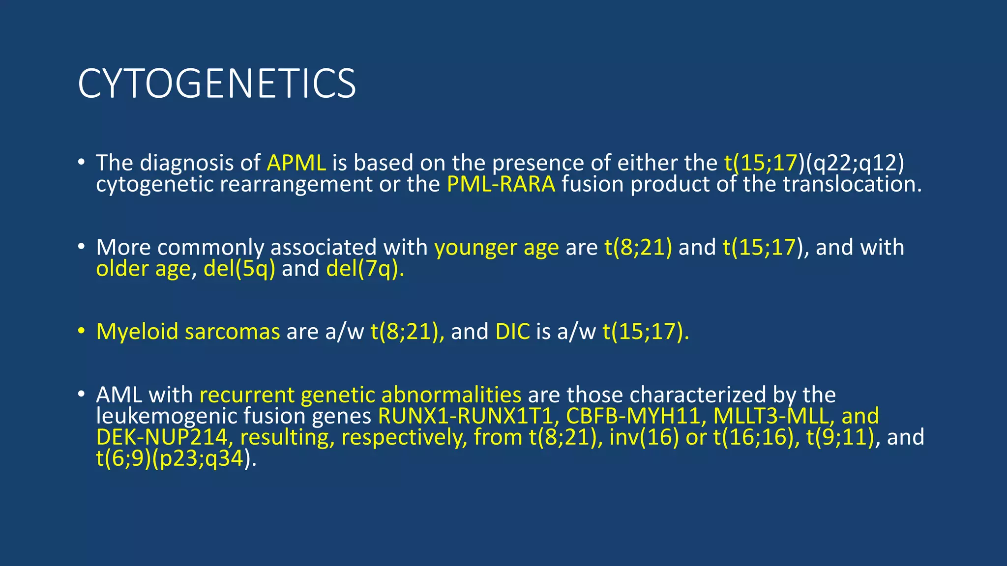 Acute myeloid leukemia | PPTX
