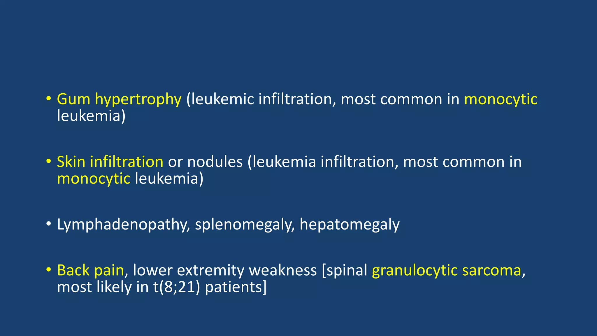 Acute myeloid leukemia | PPTX