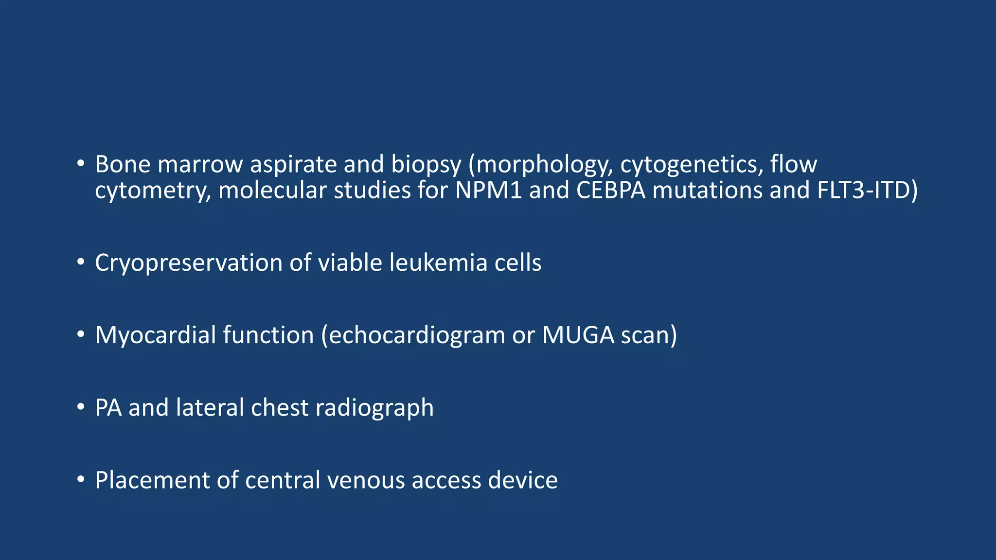 Acute myeloid leukemia | PPTX
