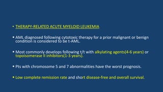 Acute myeloid leukemia | PPTX