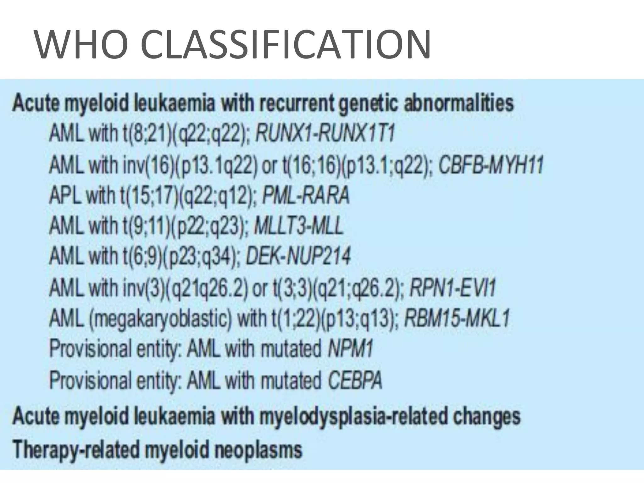 Acute myeloid leukemia | PPT