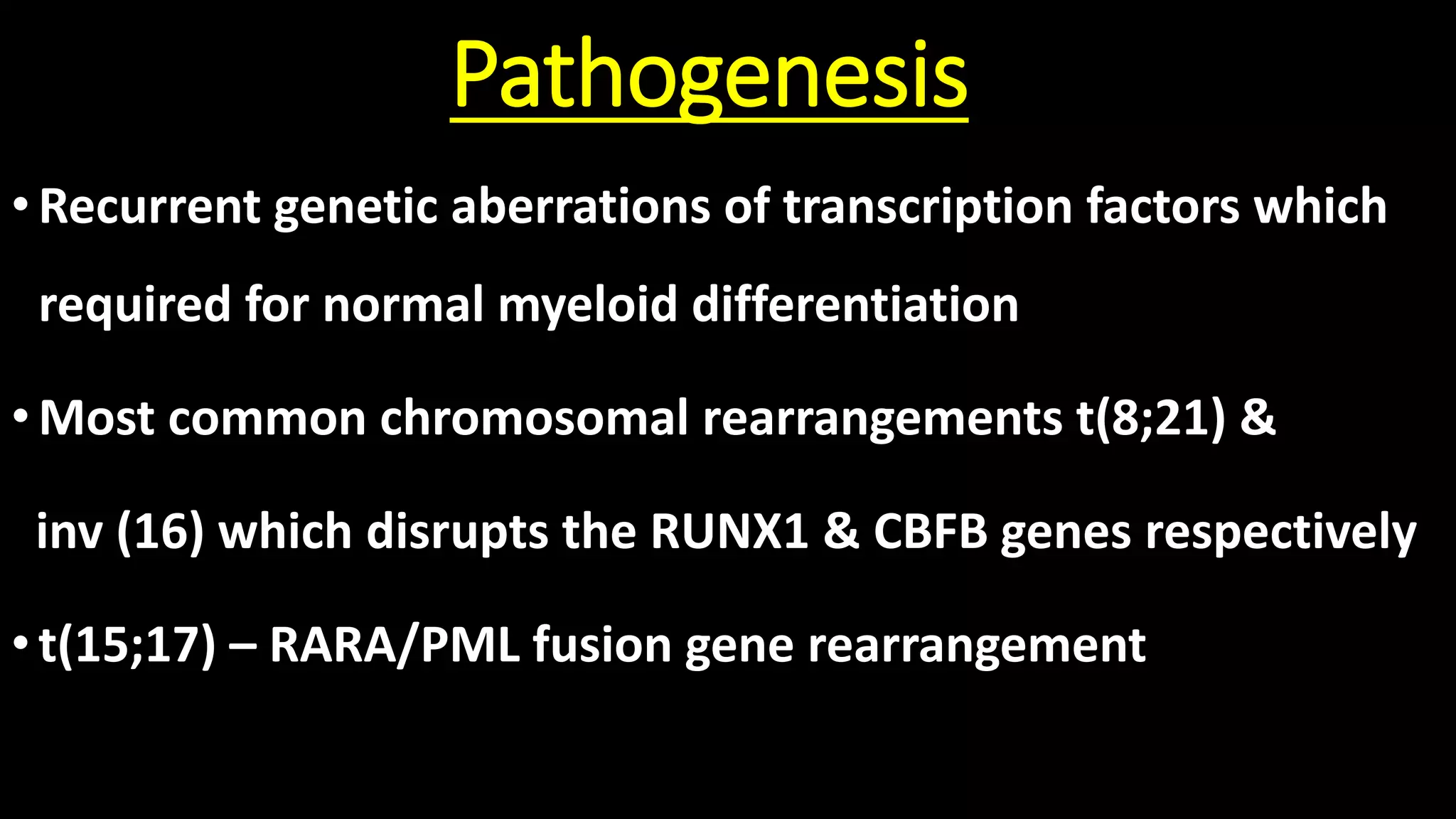 Acute myeloid leukemia | PPTX