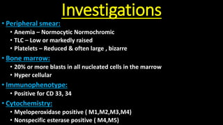 Acute myeloid leukemia | PPTX