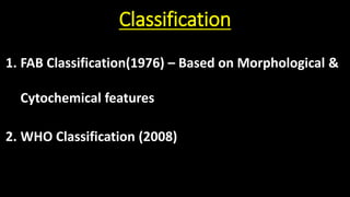 Acute myeloid leukemia | PPTX