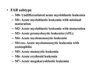 acute myeloid leukemia - neoplastic disease.pptx