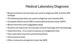 Acute Myeloid Leukemia in Lesotho- an overview | PPT