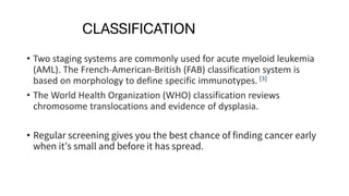 Acute Myeloid Leukemia in Lesotho- an overview | PPT