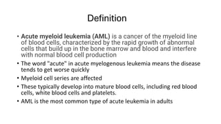 Acute Myeloid Leukemia in Lesotho- an overview | PPT