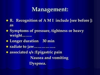 Acute myocardial infarction | PDF | Dental Health | Diseases and Conditions