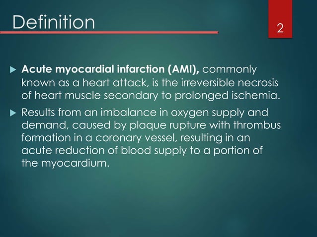 Acute Myocardial Infarction | PPTX