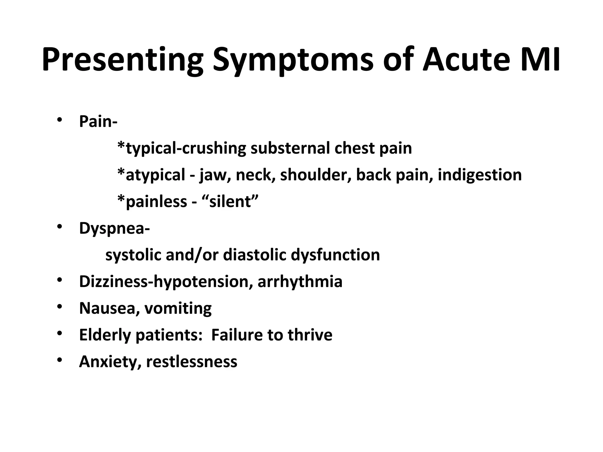 Acute myocardial infarction | PPT