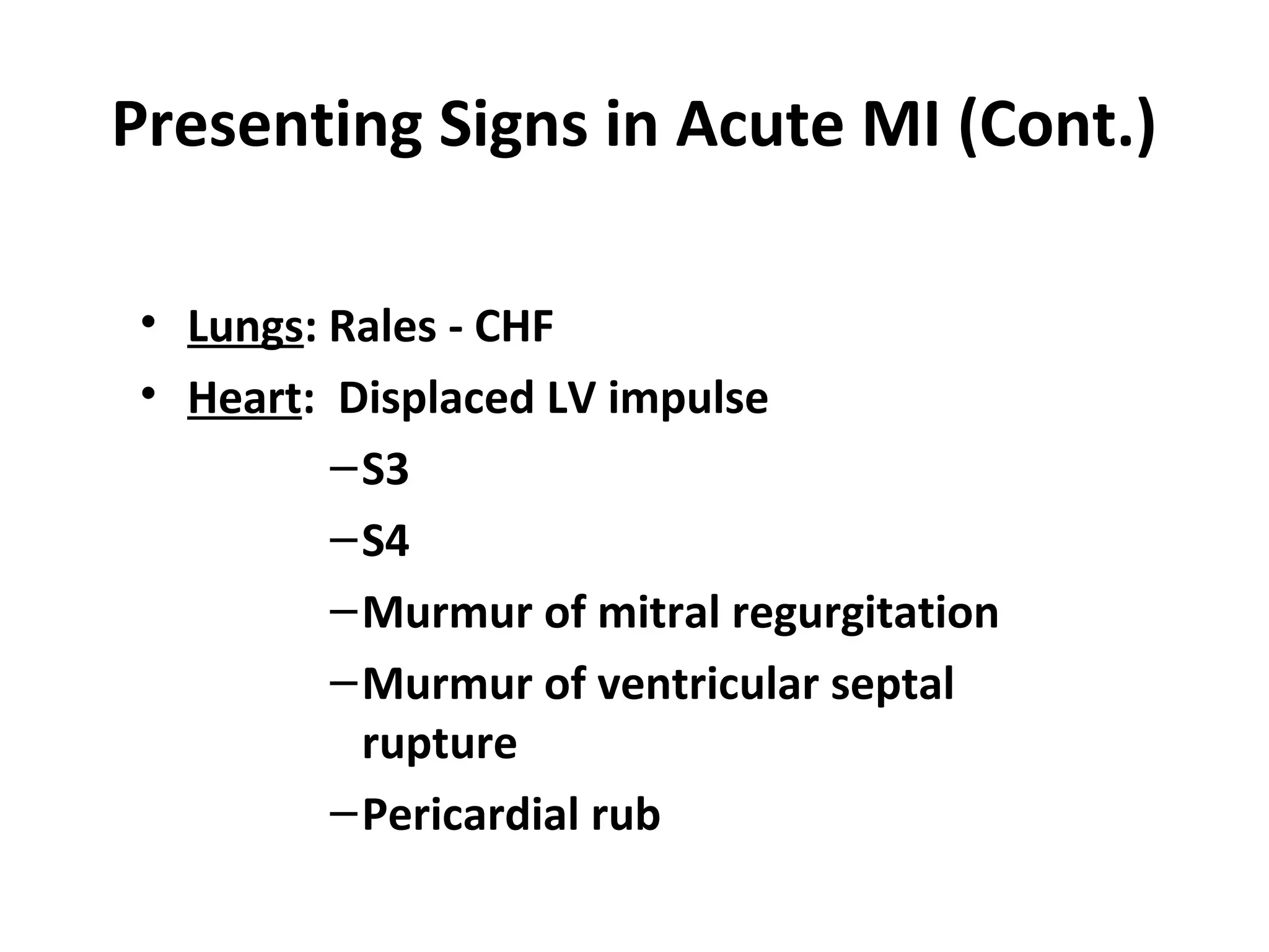 Acute myocardial infarction | PPT