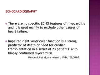 Acute Myocarditis:Diagnosis and Management | PPTX