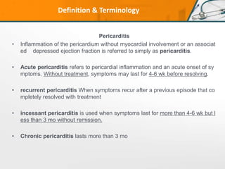 Acute Myopericardial Syndromes | PPTX
